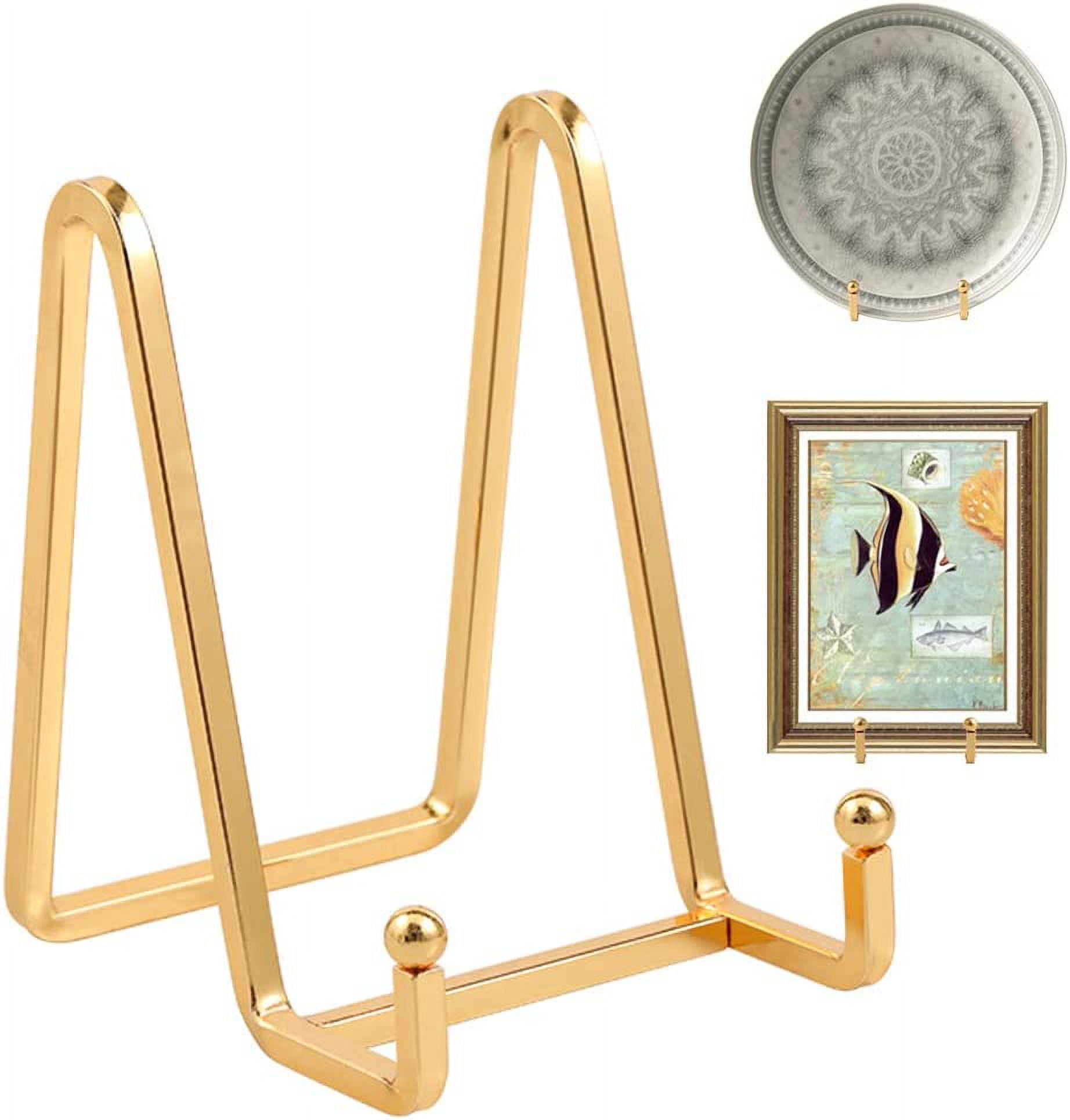 Hgudesign Plate Holder Easel Display Stand - 4.5 inch Metal Plate ...