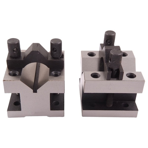 Hhip 2-3/8 L X 2-3/8 W X 2 H Precision V-Block & Clamp Set 3402-0002 ...