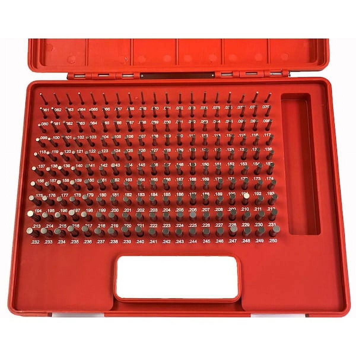 Hhip M1 Minus Pin Gage Set .061-.250" 190Piec 4101-0011 - Walmart.com