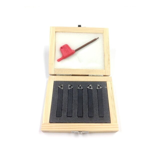 Hhip 5/8" 5 Piece Indexable Carbide Turning Tool Set 2003-0004 ...