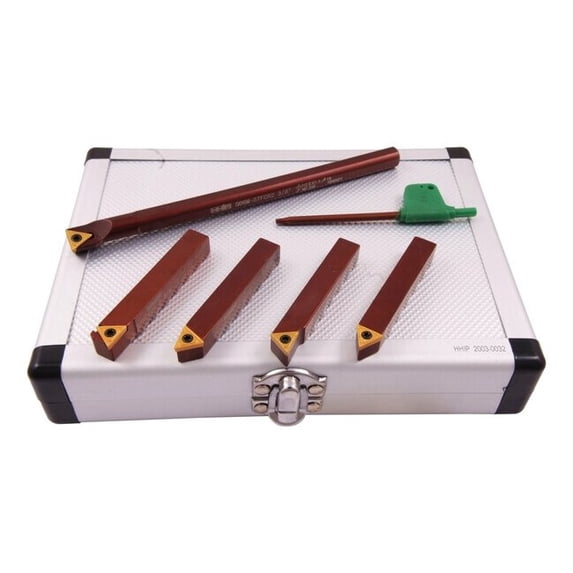 Hhip 3/8" 5 Piece Indexable Turning & Boring Tool Set 2003-0032 ...