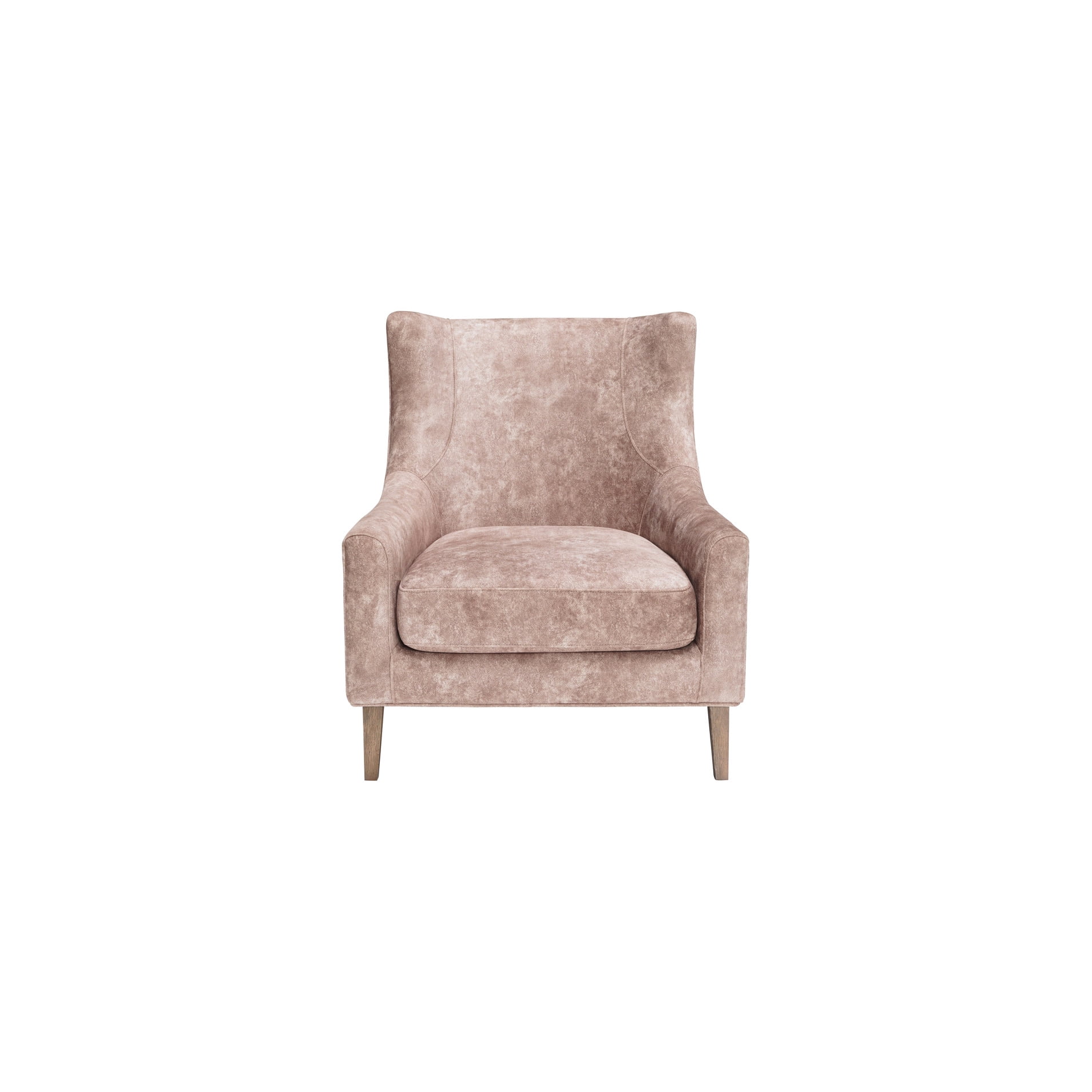 Hi Back Accent Chair - Brown, Fabric, Comfortable Padding For Your ...