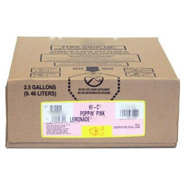 Hi-C Poppin Pink Lemonade (2.5 Gallon Soda Syrup BiB) - Walmart.com