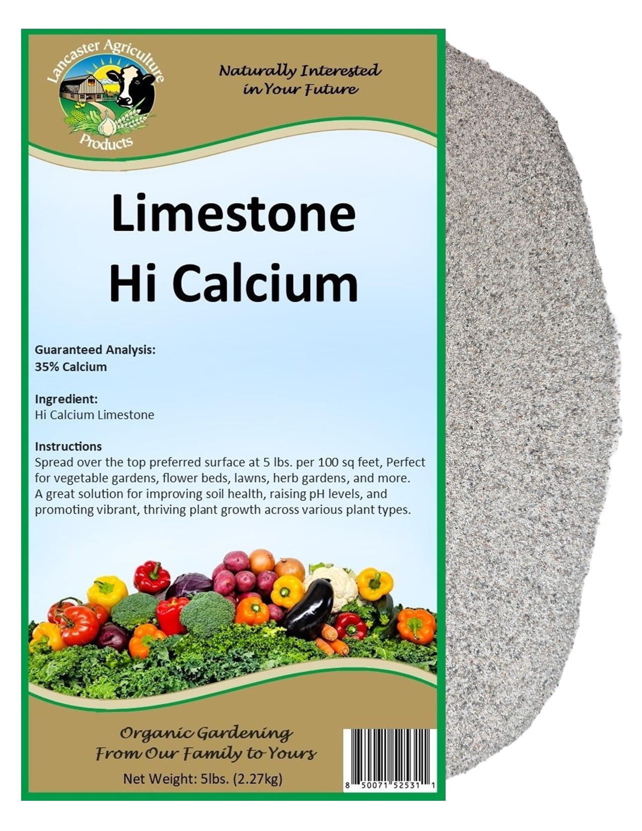 Hi Calcium Limestone 5 Pounds for Strong Root Growth, Nutrient ...