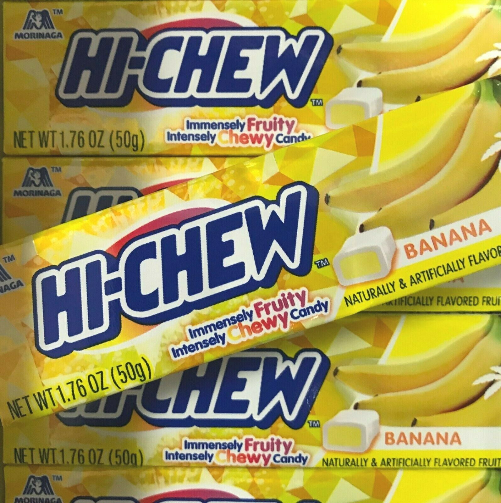Hi-Chew Banana Japanese Chewy Fruit Candy 4 PACKS FAST SHIPPING ...