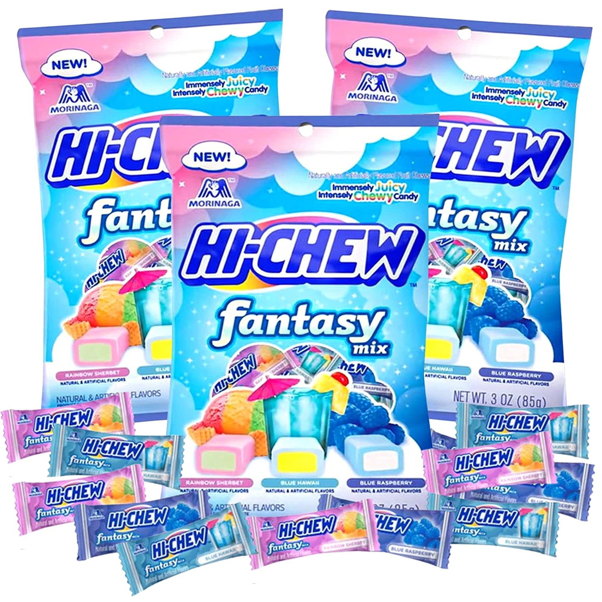 Needzo's Hi-Chew Fantasy Mix, Summer Candy, 3 Flavors, Pack of 3, 3 ...
