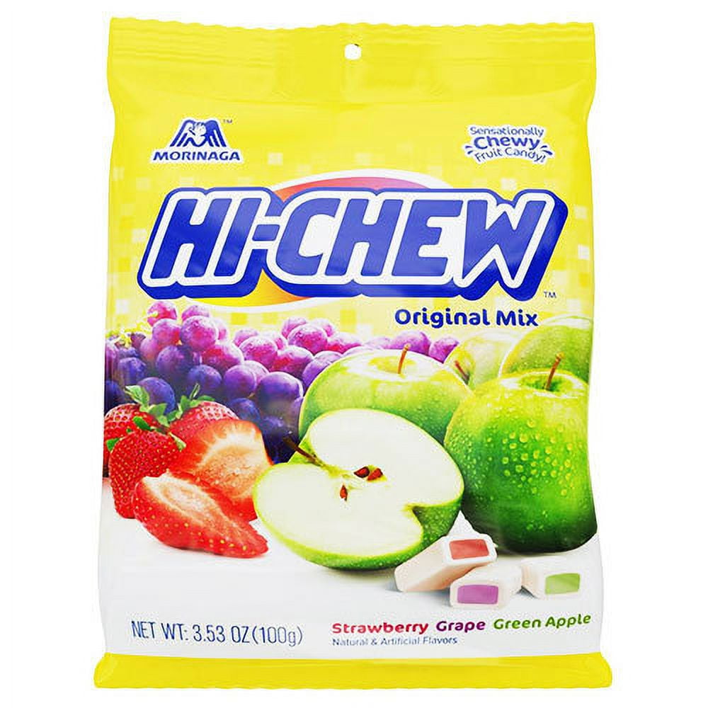 Hi-Chew Fruit Chews Regular Mix 3.53 oz Bag (Pack of 10) - Walmart.com