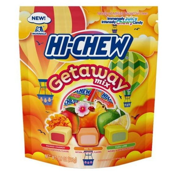 HI-CHEW Getaway Mix Chewy Candy, 6.9 oz Stand-Up Pouch, Mango Chamoy ...