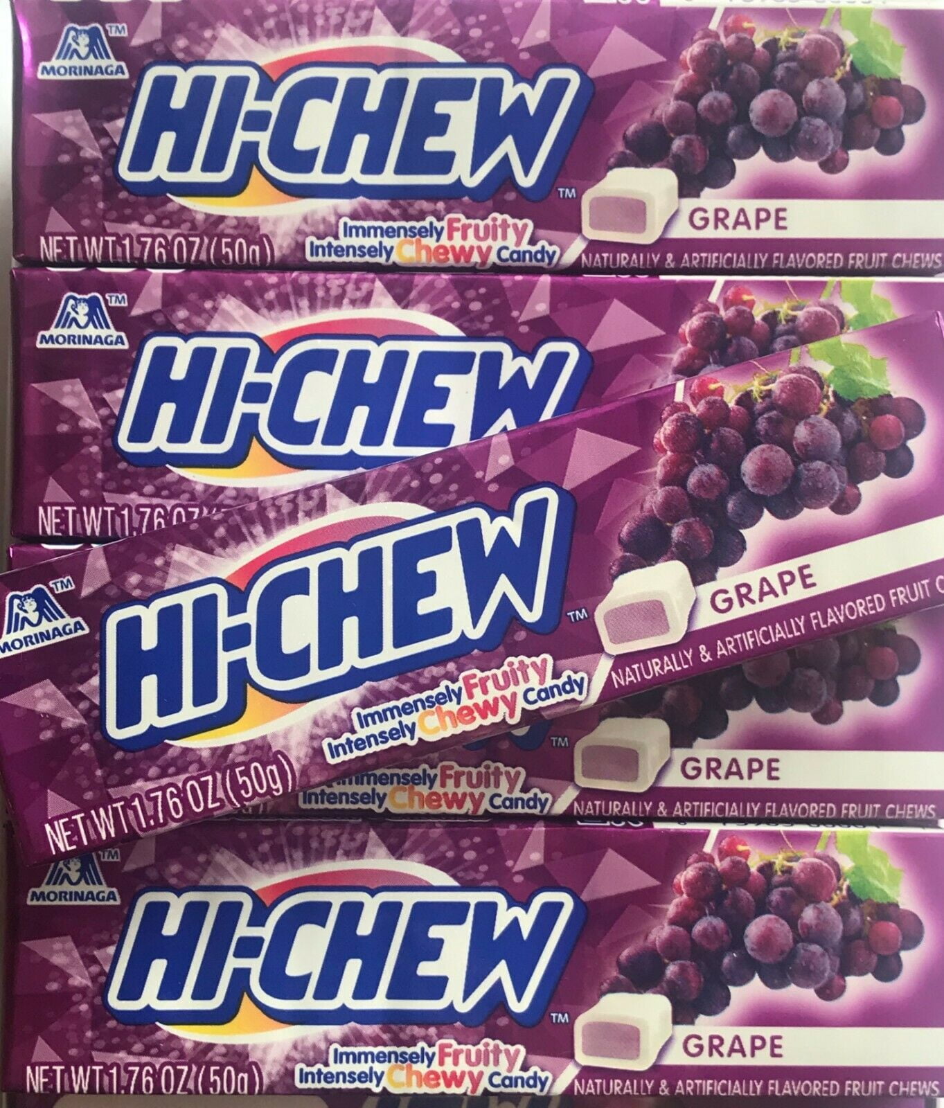 Hi-Chew Grape Japanese Chewy Fruit Candy 20 PACKS FREE SHIPPING ...