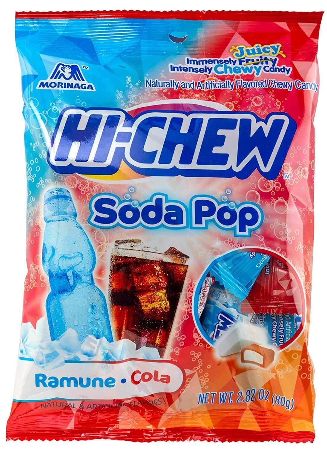 Hi-Chew Soda Pop - Ramune Cola Flavor - 2.82oz Peg Bag - 6 Count - FREE ...