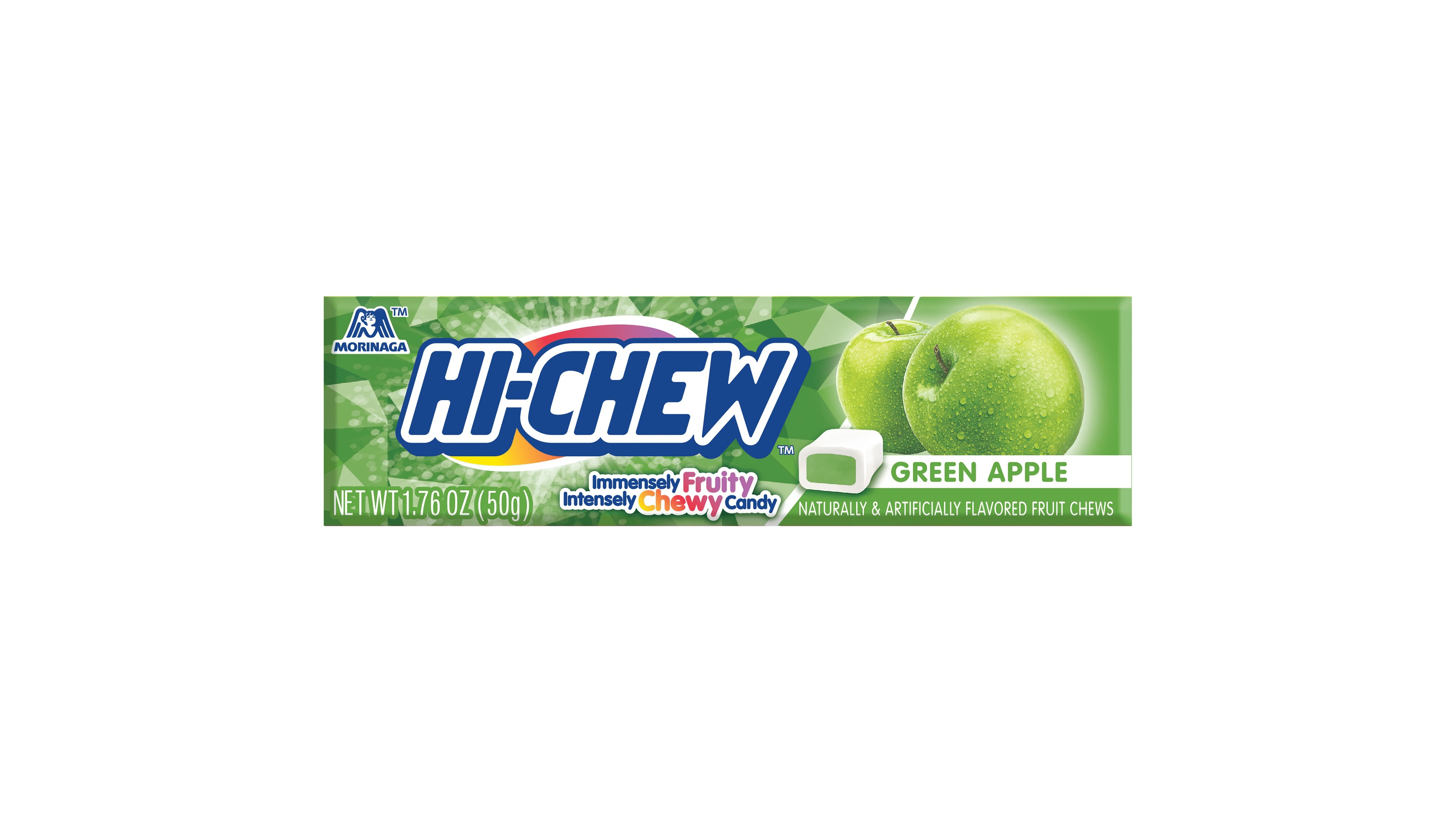 HI-CHEW Juicy Fruit Green Apple Stick 1.76OZ 15CT - Real Fruit Juices ...
