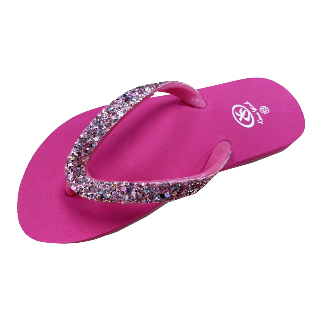 Hi Classic Sales Hi Girls Glitter Slipper H2801pnk3 - Walmart.com