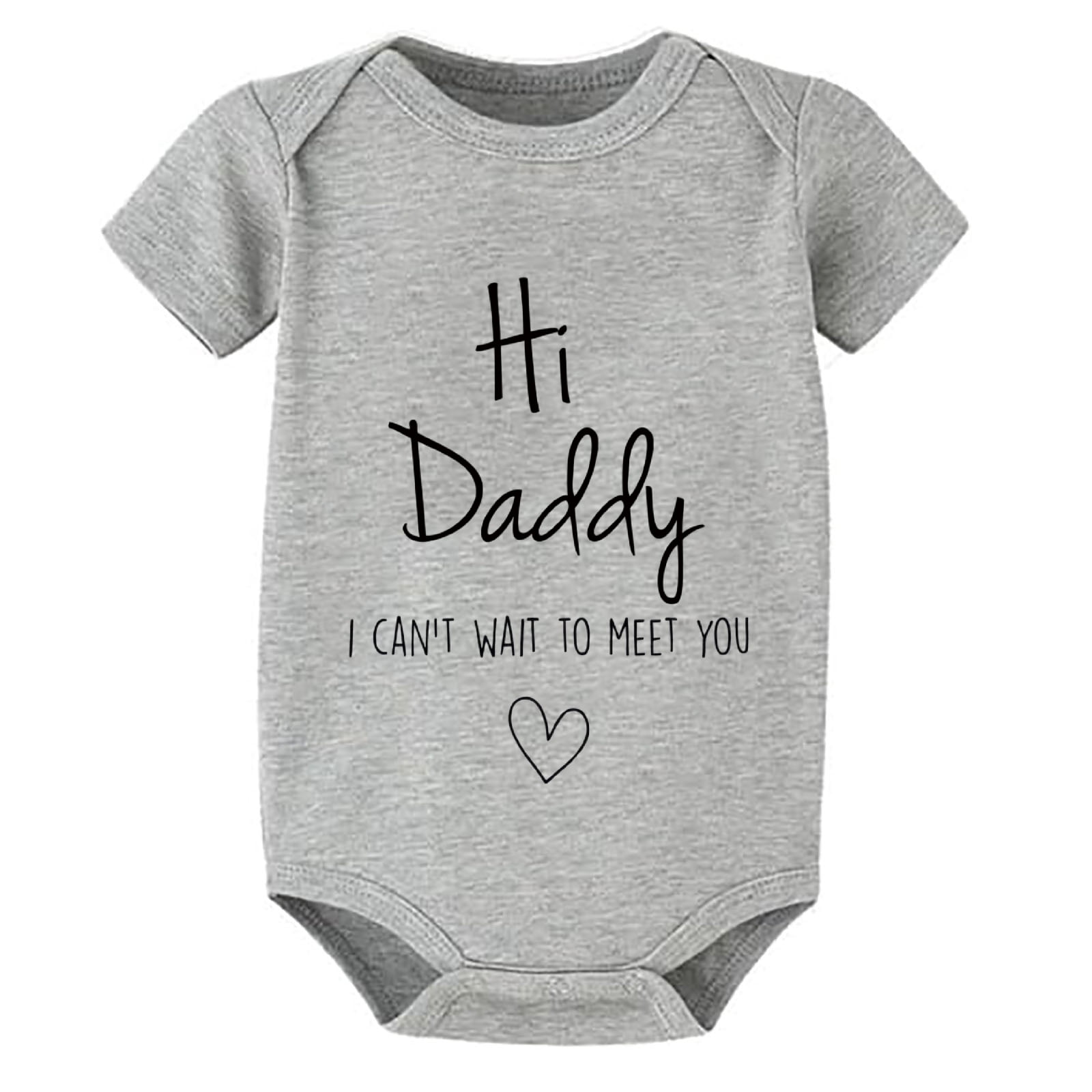 Hi Daddy I Can't Wait To Meet You Pregnancy Announcement Infant Baby ...