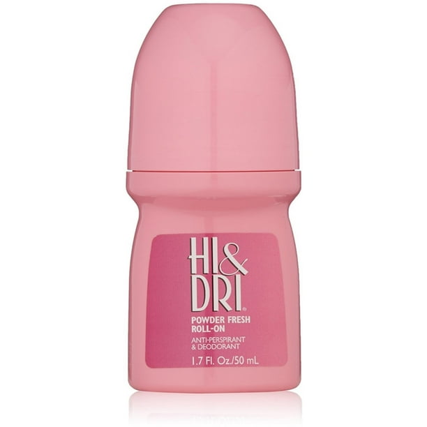 Hi & Dri Roll On Anti-Perspirant & Deodorant, Powder Fresh 1.70 oz ...