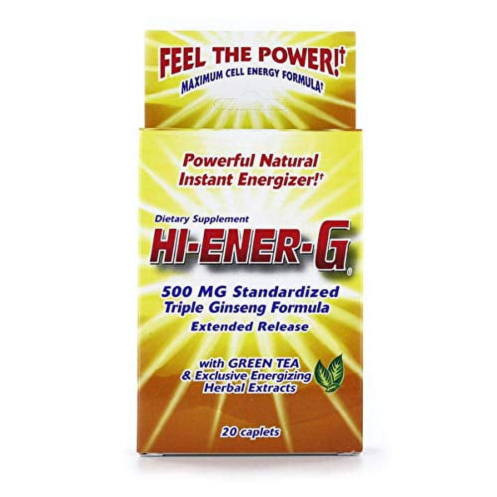 Hi-Ener-G Caplets 20 Caplets (Pack of 4) - Walmart.com