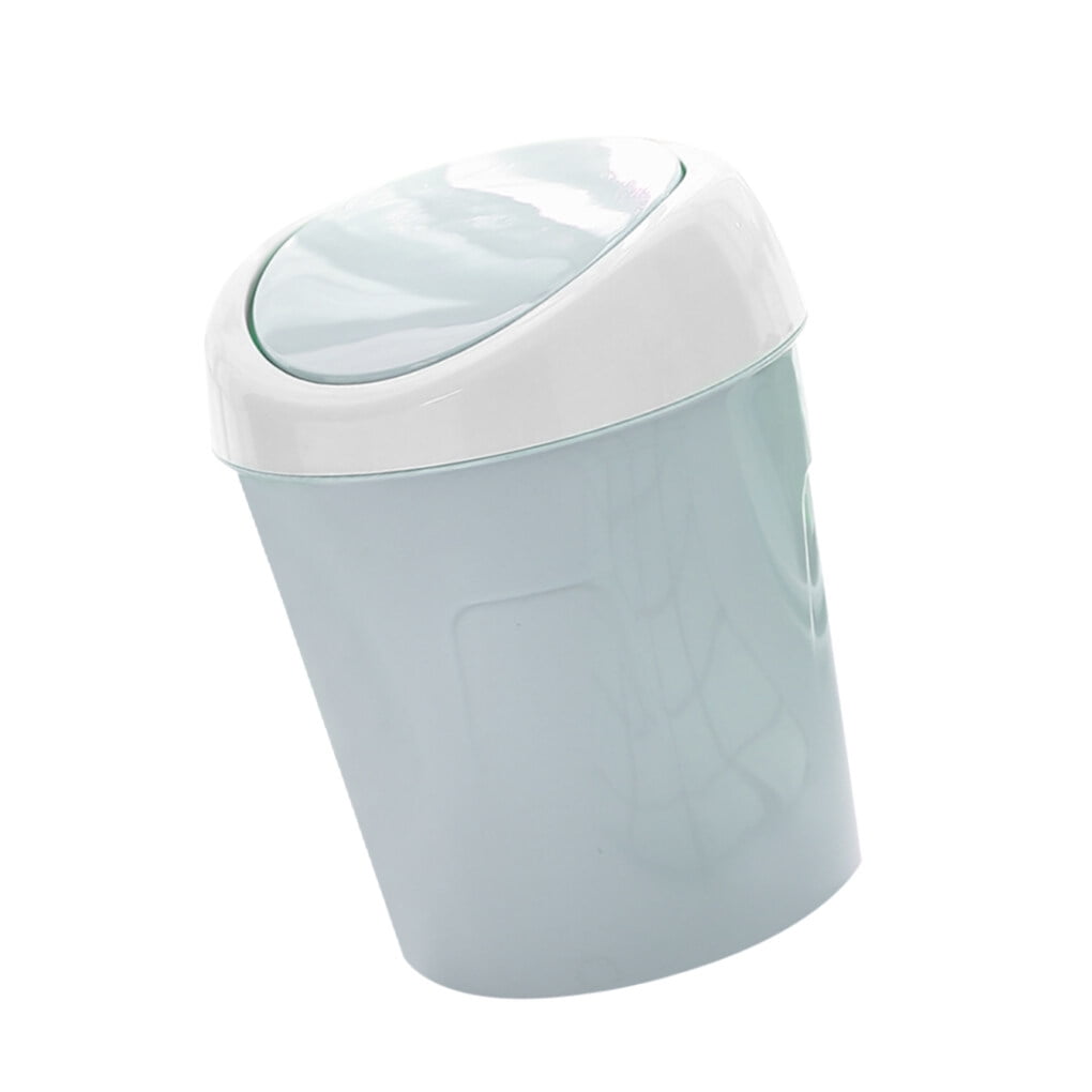 Hi,FANCY Trash Can Mini for Flip Lid Garbage Bin Desktop Bedside ...