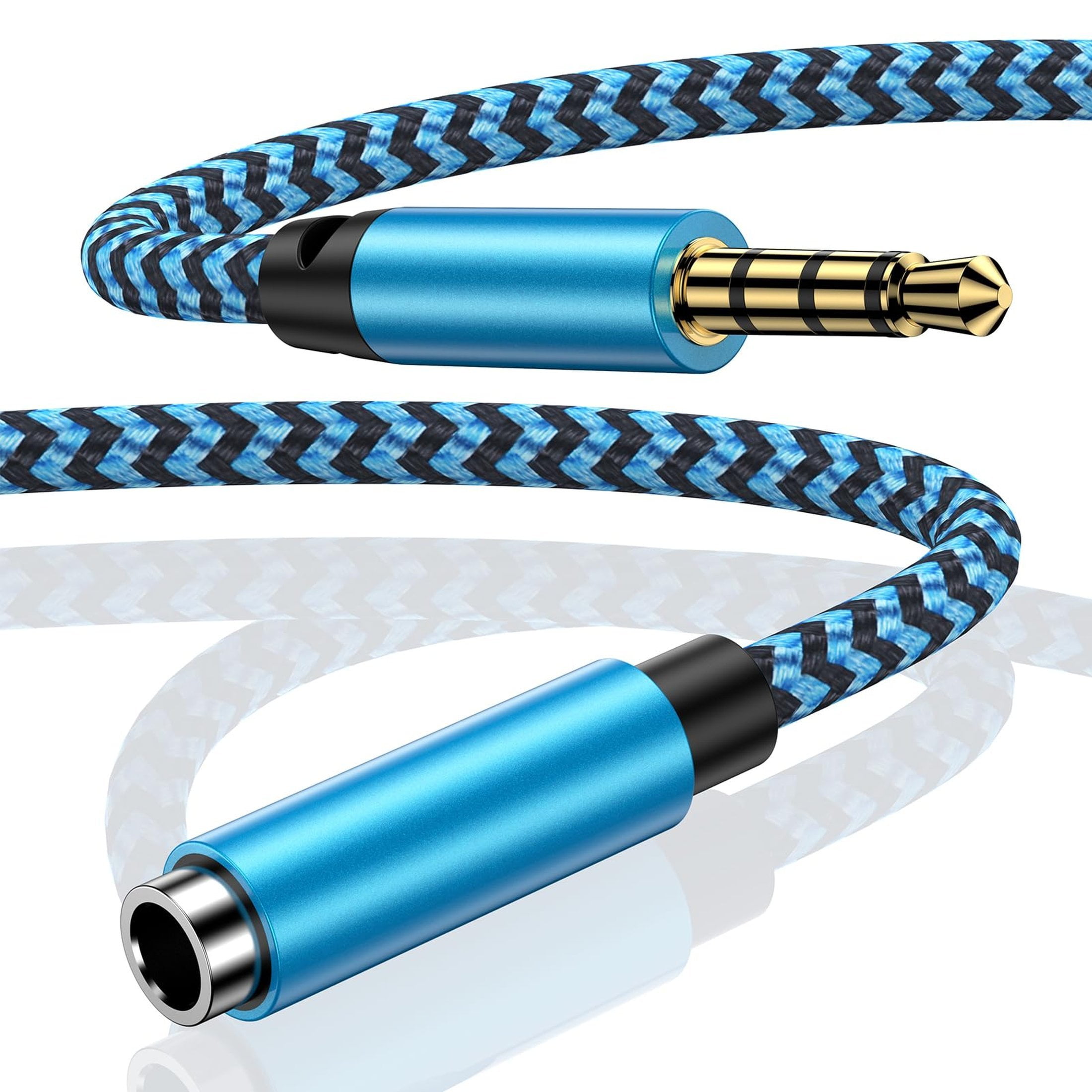 Hi-Fi 4 Pole TRRS Headset Extension Cable for Audio Devices - Walmart.com