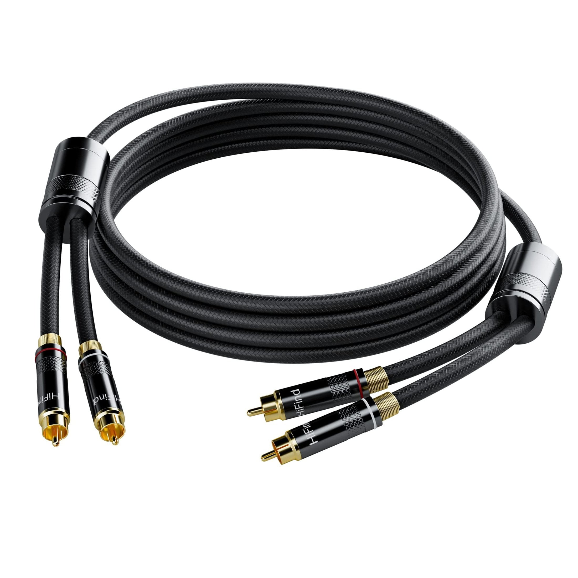 Hi-Fi Silver Plated 6 Ft RCA Audio Cable for Home Theater Systems ...