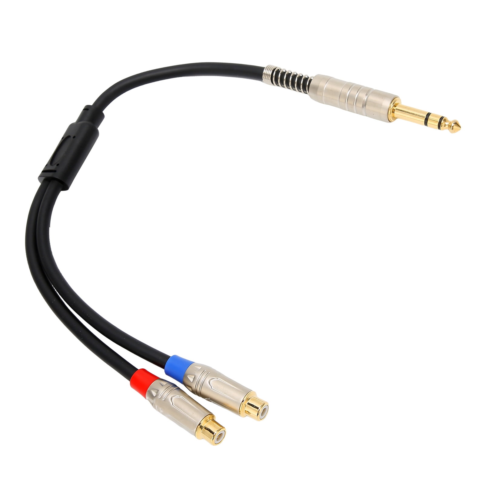 Hi-Fi Stereo Y Adapter for Speaker & Amplifier Connections 6.35mm to ...