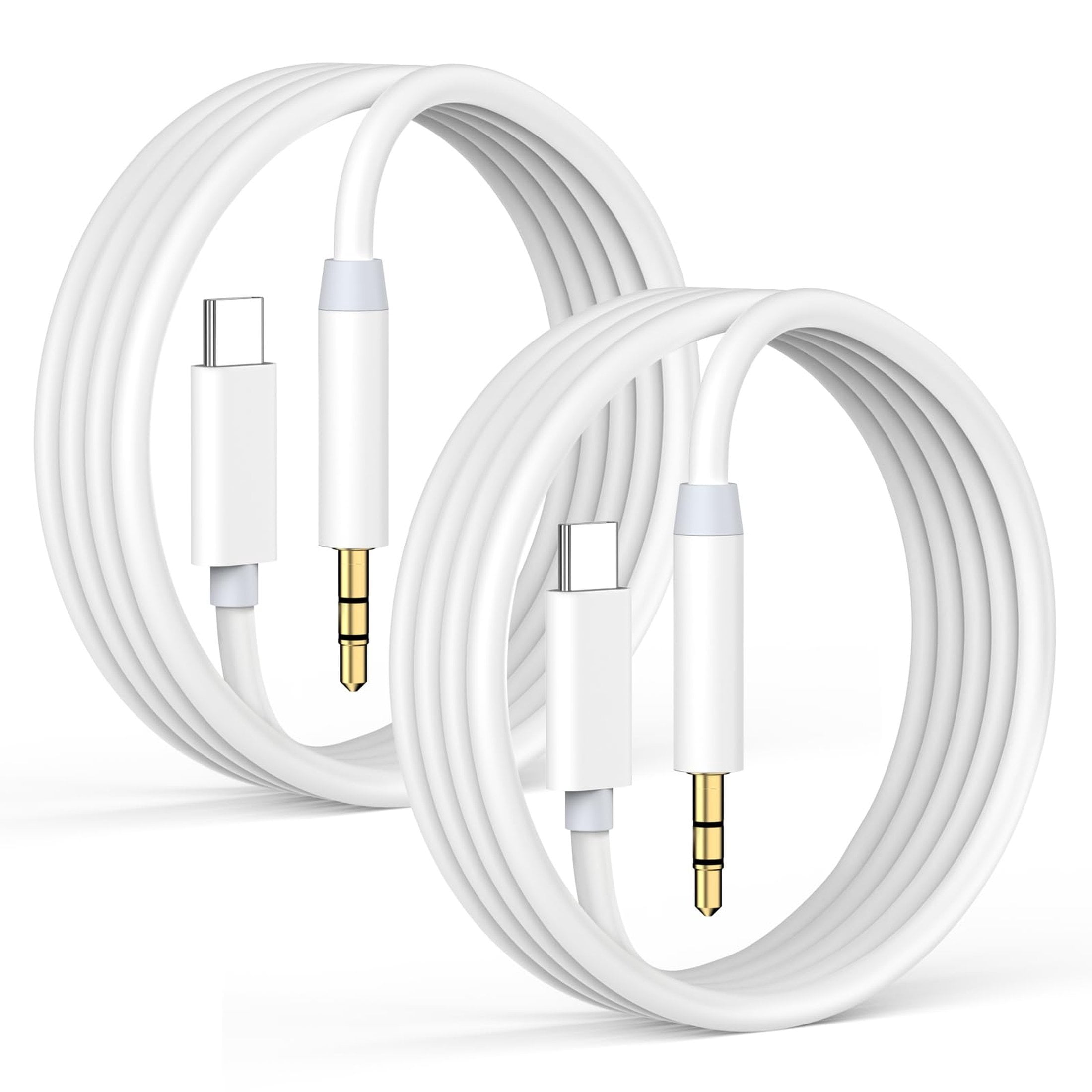 Hi-Fi USB C to 3.5mm Aux Audio Cable Adapter for iPhone and Galaxy 2 ...