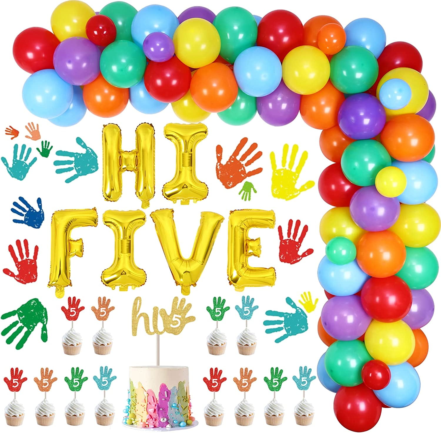 Hi Five Birthday Party Decorations Boy Girl, 5th Birthday Decorations ...