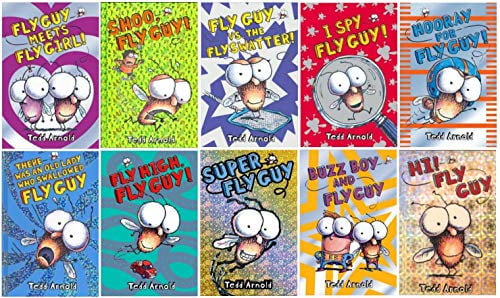 Pre-Owned Hi! Fly Guy Complete Series Set Books 1-10: Hi! Fly Guy, Super Fly Guy, Shoo, Fly Guy ...