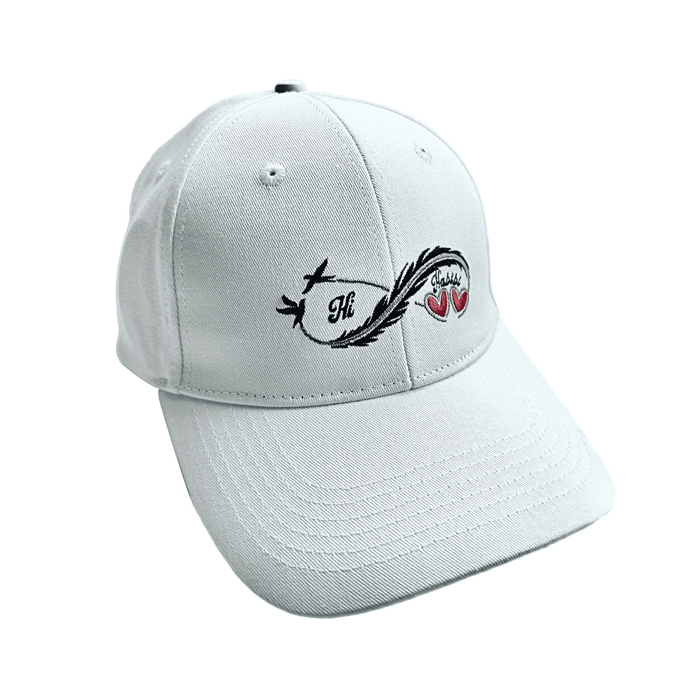 Hi Habibi Embroidered Logo White Hat - Walmart.com