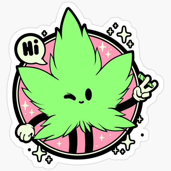 Hi High Sticker Phone Decal Water Bottle Stickers Car Decals, Laptop ...