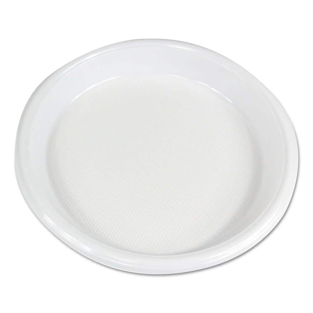 Hi-Impact 10 in. White Disposable Plastic Plates (500-Carton) - Walmart.com