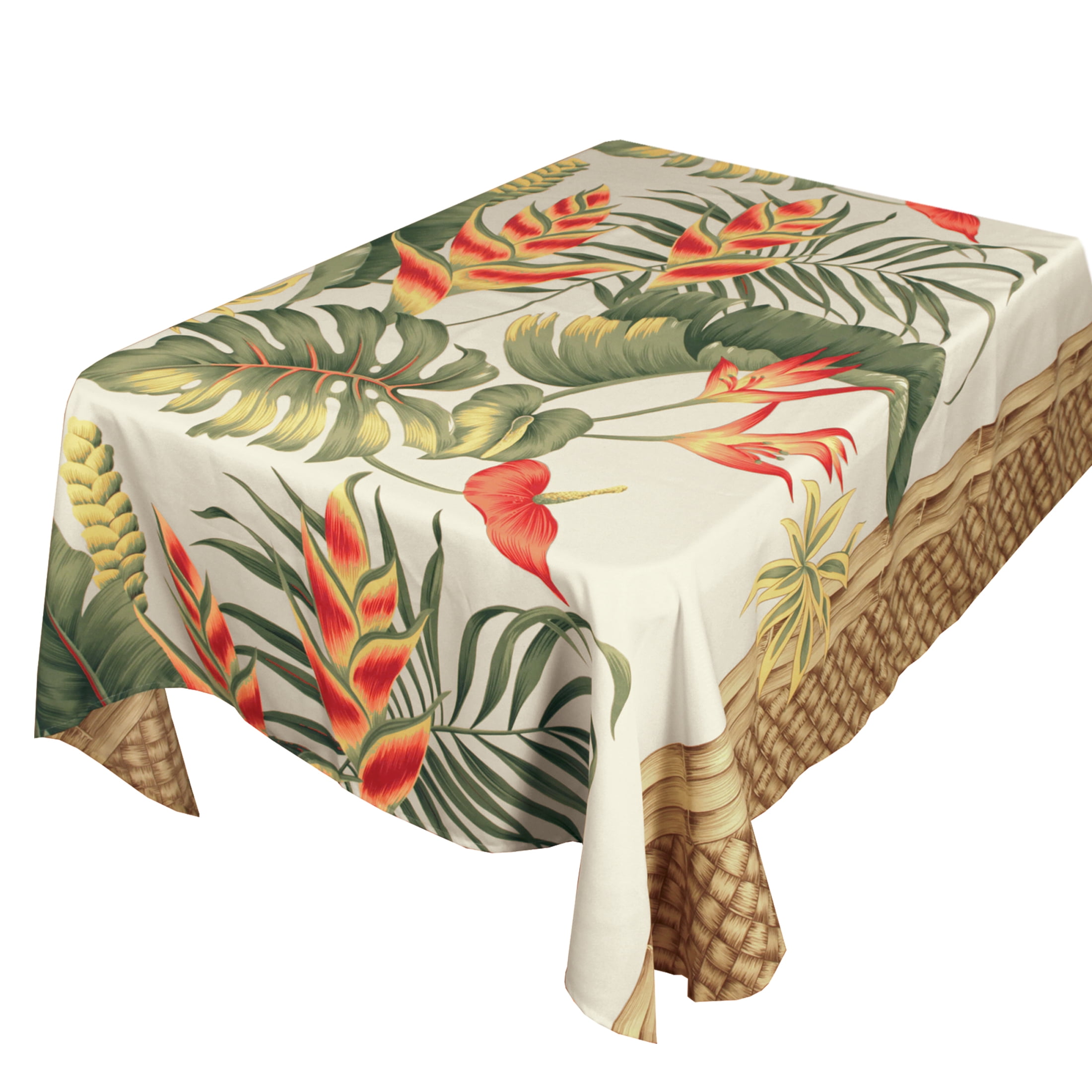 Hi Kalama Collection Hi Tablecloth 60 Hf White - Walmart.com