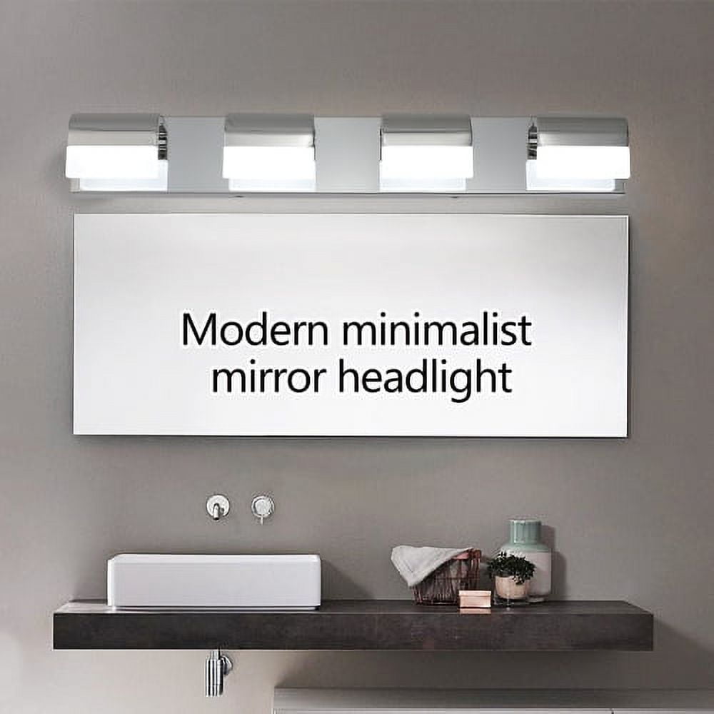 Hi-LIGHTS,4-Light Modern Bathroom LED Vanity Light With Acrylic ...
