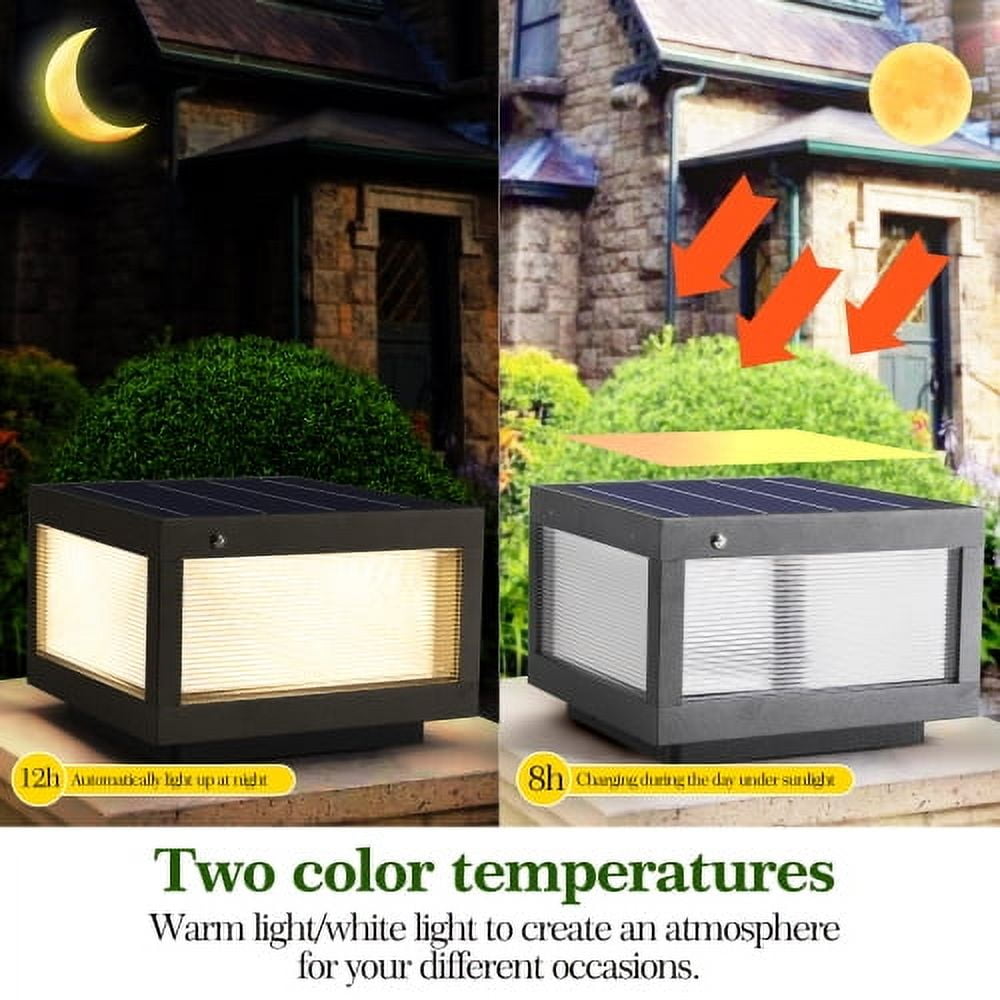 Hi-LIGHTS,Landscape Solar Lamp With Dimmable LED of 2 Color ...
