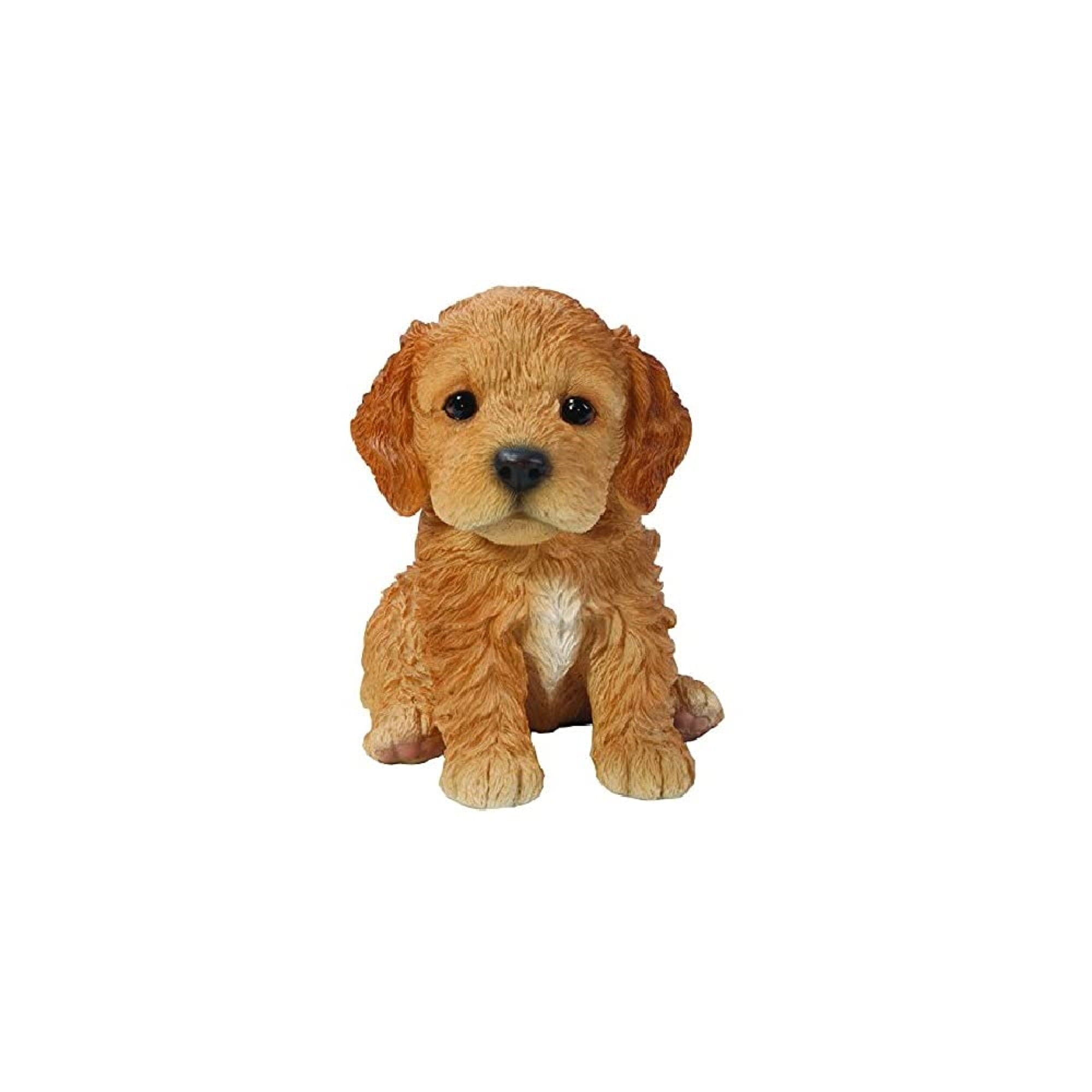 Hi Line 8” Brown Cockapoo Puppy Garden Statue, Detailed Craftsmanship ...