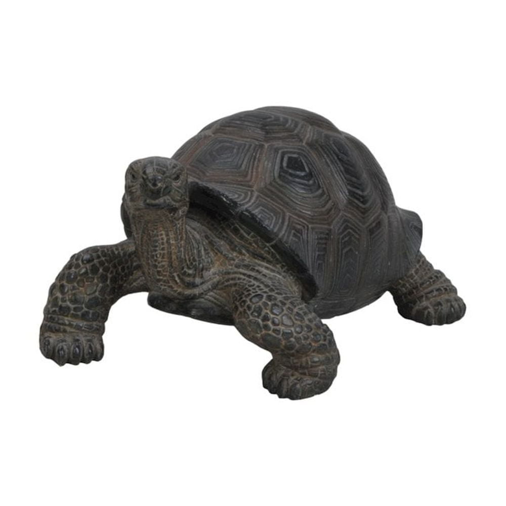 Hi-Line Gift 7 in Grey-Brown Tortoise Garden Statue, Incredibly ...