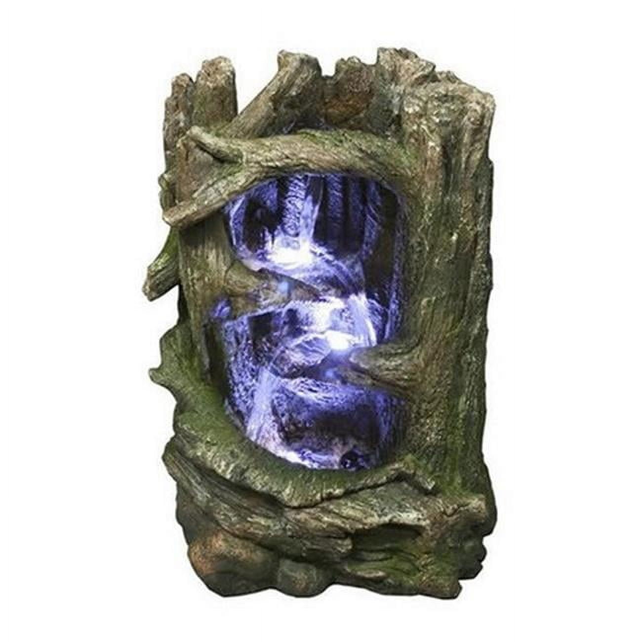 Hi-Line Gift 79468 Multi-Level Waterfall Tree Stump Fountain - Walmart.com