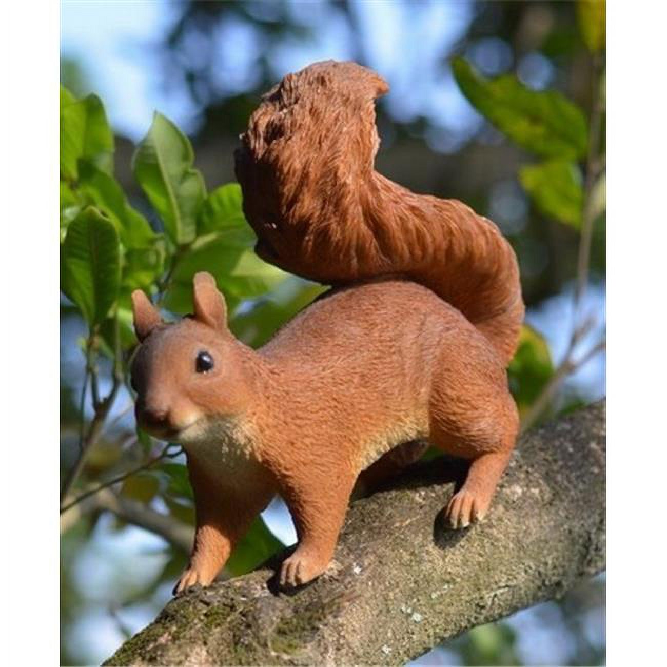 Hi-Line Gift 87741-B Squirrel Hopping Statue, Red - Walmart.com