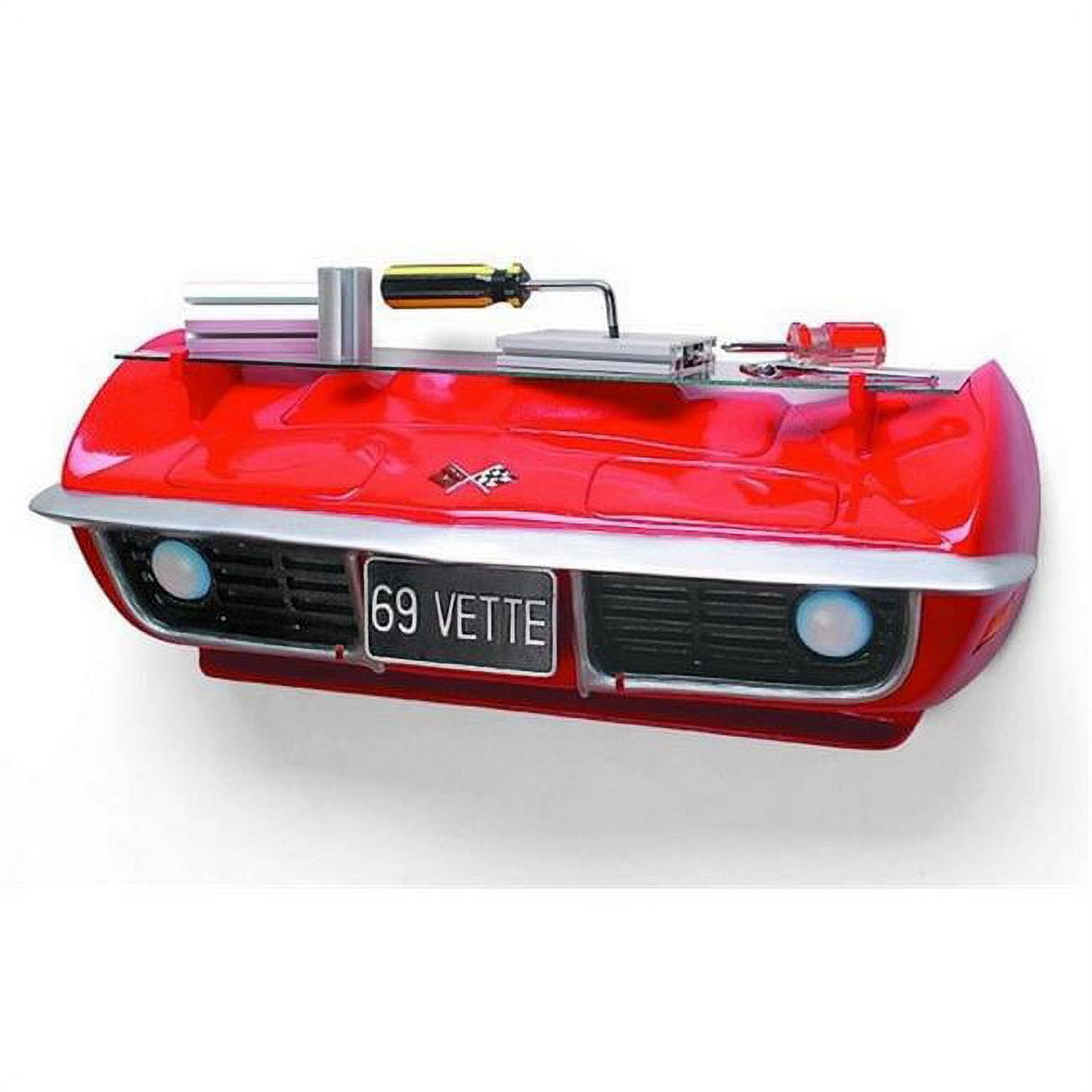 Hi-Line Gift ASB-7580-05 3D Shelf - 1969 Corvette with Tempered Glass ...