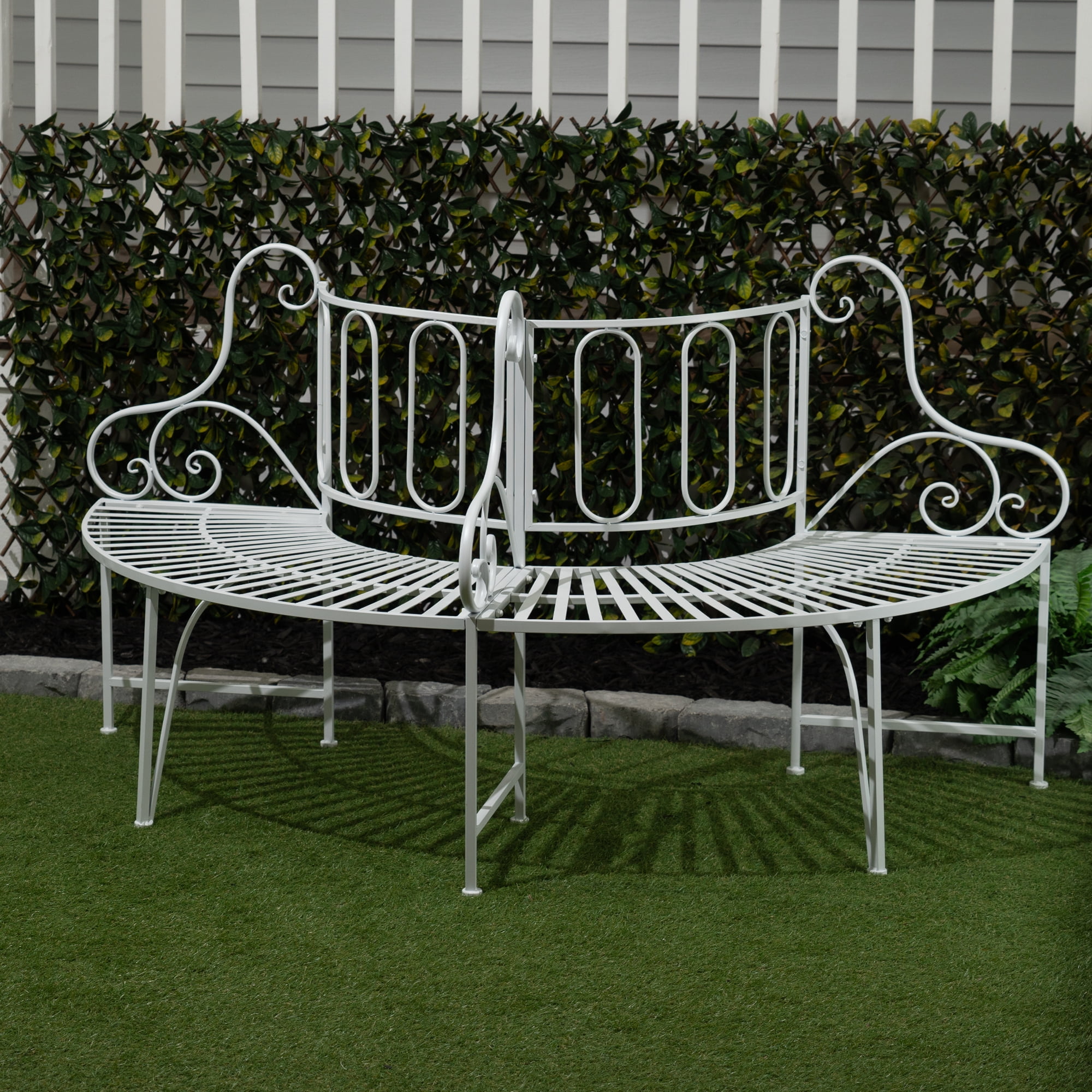 Hi-Line Gift Outdoor Bench - Resort Patio Seating Solution - Walmart ...