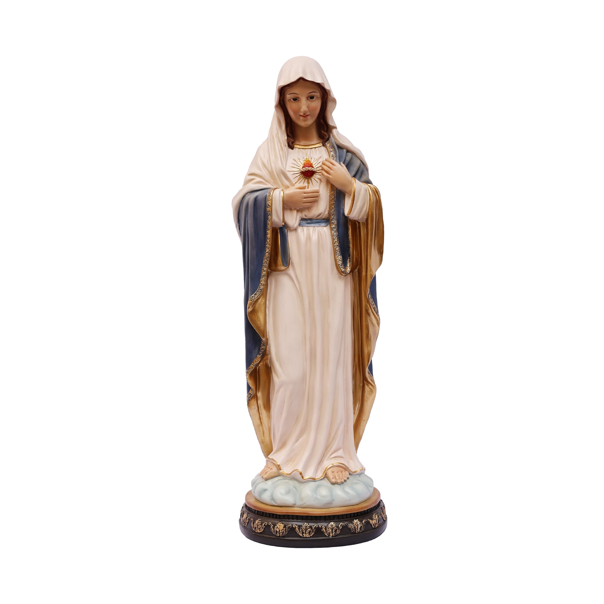 24 in Sacred Heart Mary Statue Religious Decor Indoor/Outdoor - Walmart.com