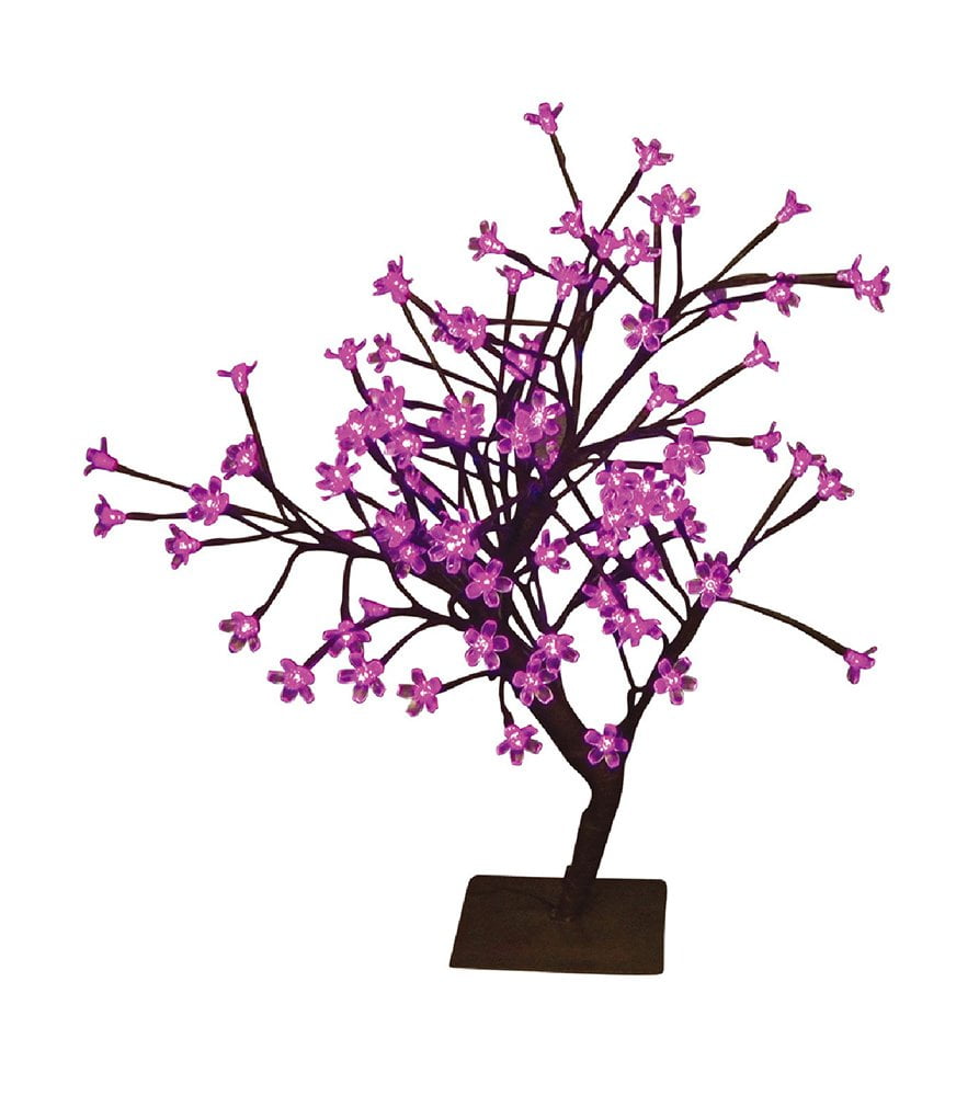 Hi-Line Gift Ltd Floral Lights LED Bonsai Tree, 208-Inch, Pink ...