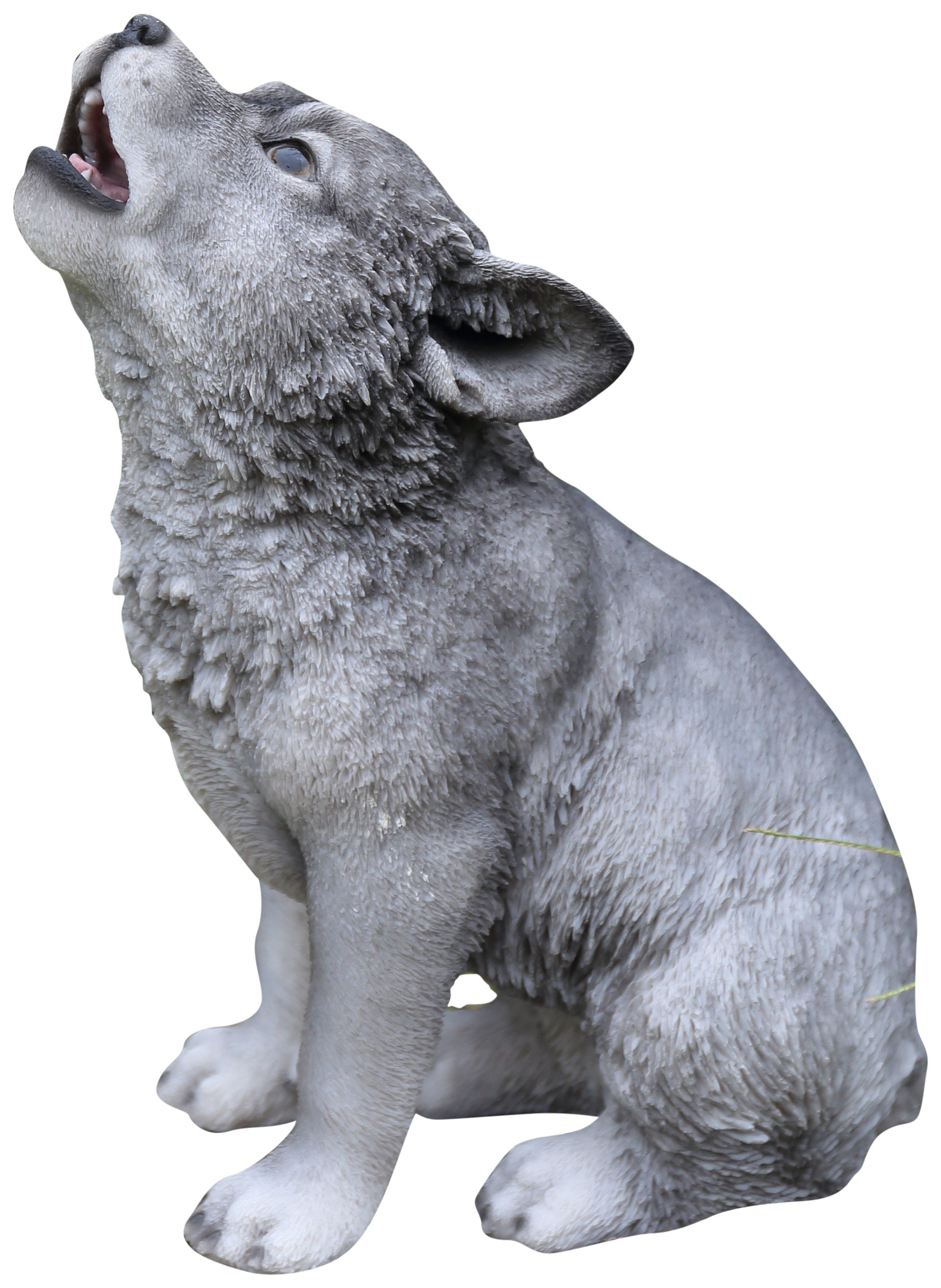 Hi-Line Gift Ltd Howling Wolf Pup Statue - Walmart.com