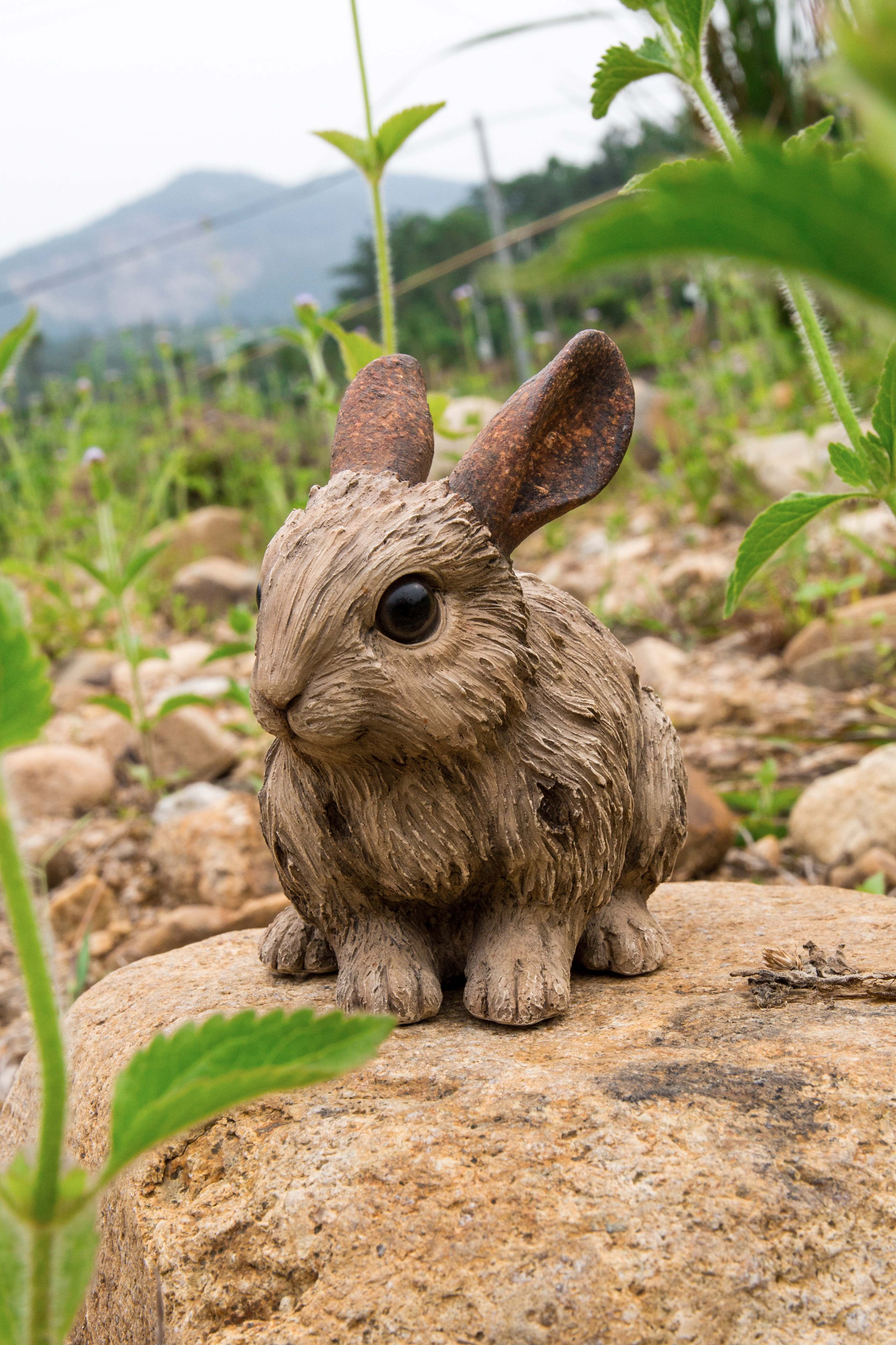 Hi-Line Gift 87650-D Small Driftwood Rabbit Statue - Walmart.com