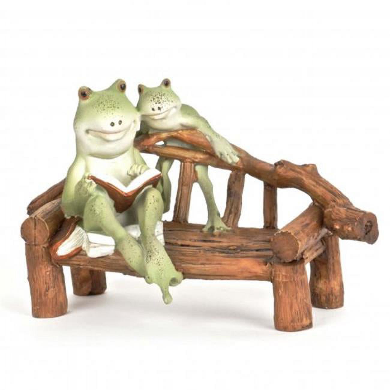 Hi-Line Gift Reading On The Bench Frogs Figurine - Walmart.com