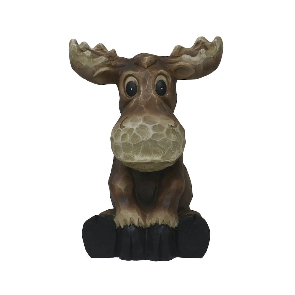 Hi-Line Gift Ltd. Sitting Moose Garden Statue Decor - Walmart.com