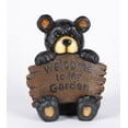 Hi-Line Gifts 12.25" Bear Cub Holding "Welcome to My Garden" Sign ...