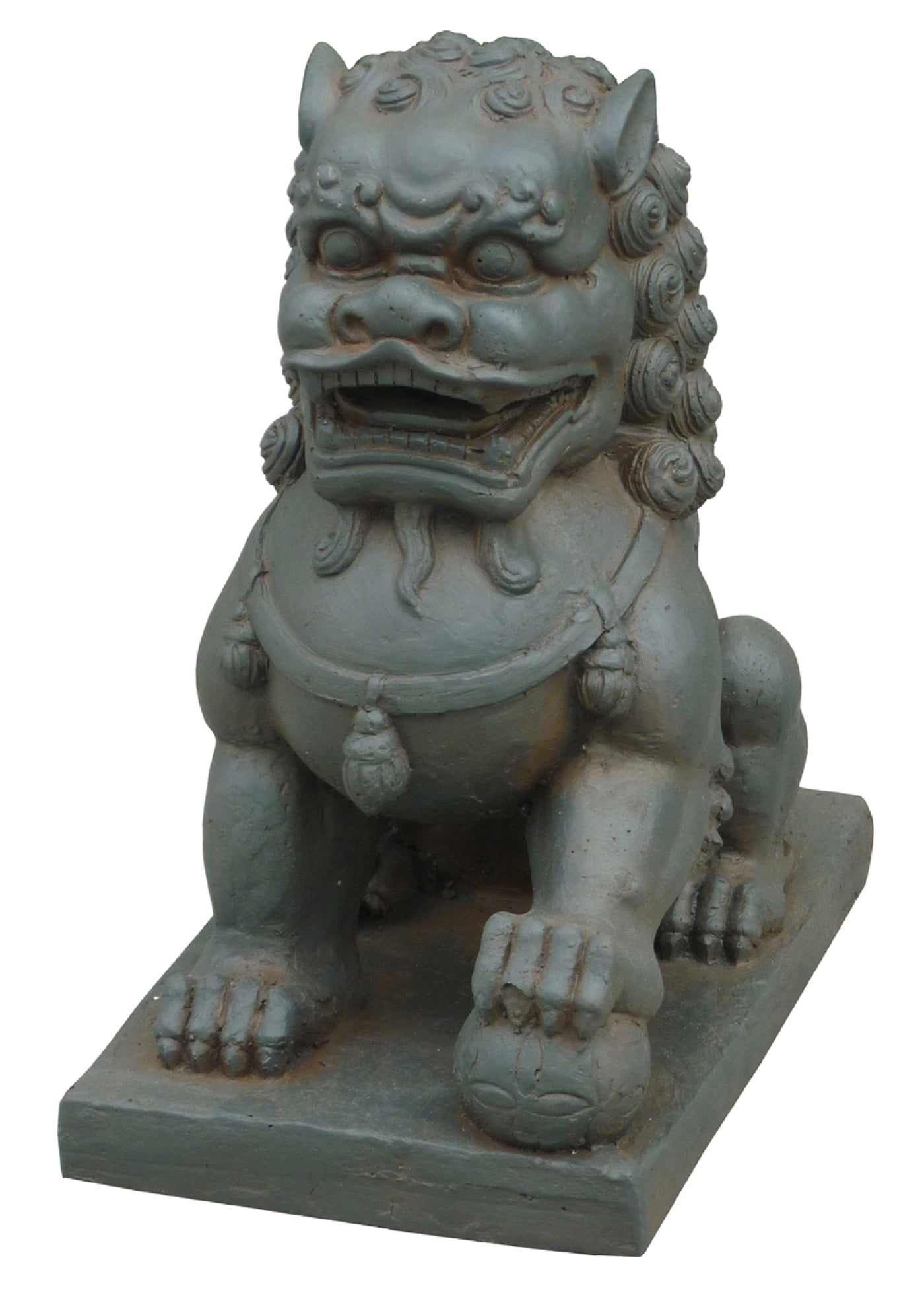 Hi-Line Gifts 13.5" Ancient Imperial Guardian Female Foo Dog Outdoor ...