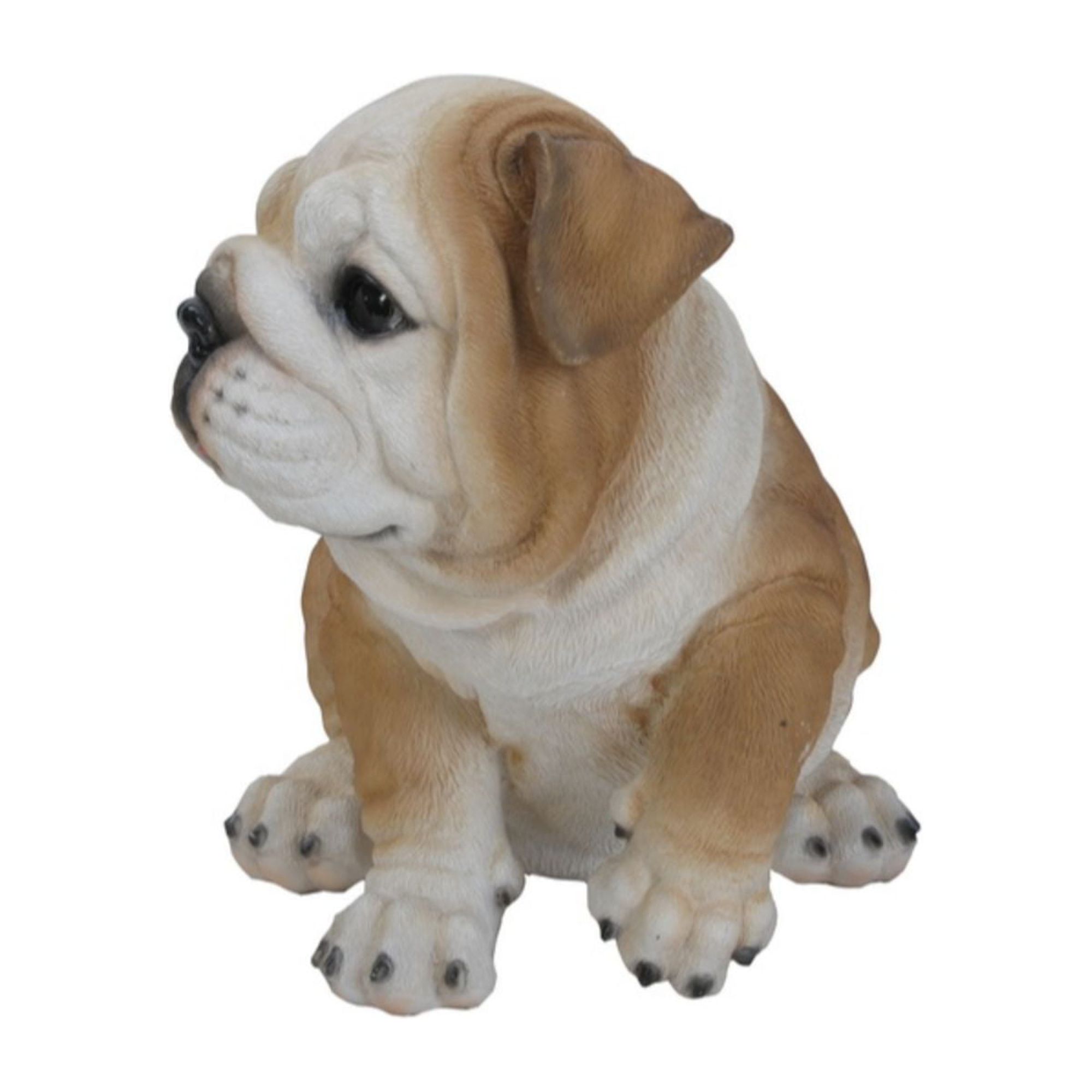 Hi-Line Gifts 13" Bulldog Puppy Sitting Outdoor Garden Statue - Walmart.com