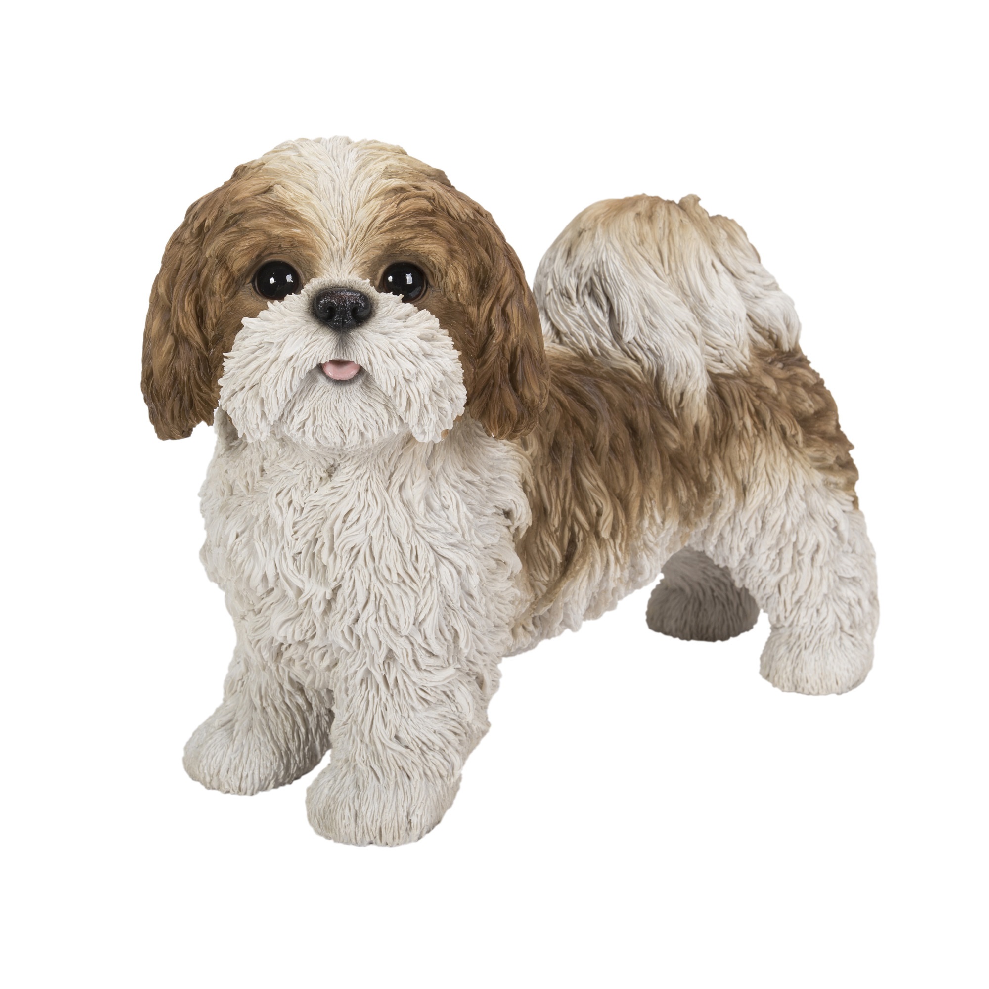 Hi-Line Gifts 13" Standing Shih Tzu Puppy Outdoor Garden Statue ...
