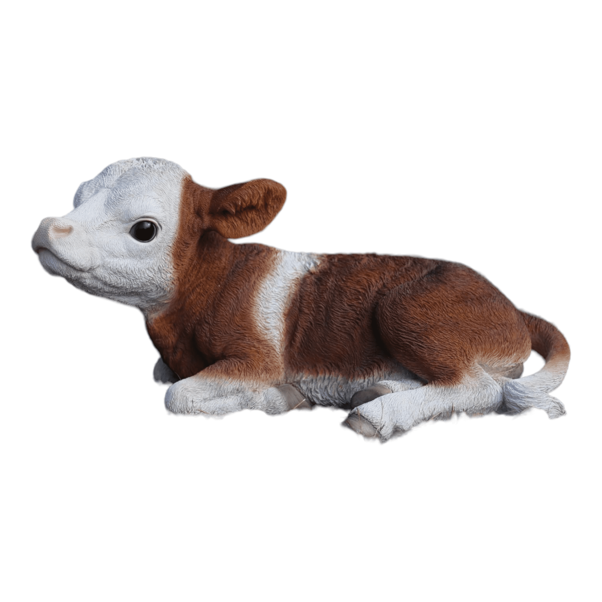 Hi-Line Gifts 20.5" Calf Laying Down Outdoor Garden Statue - Walmart.com