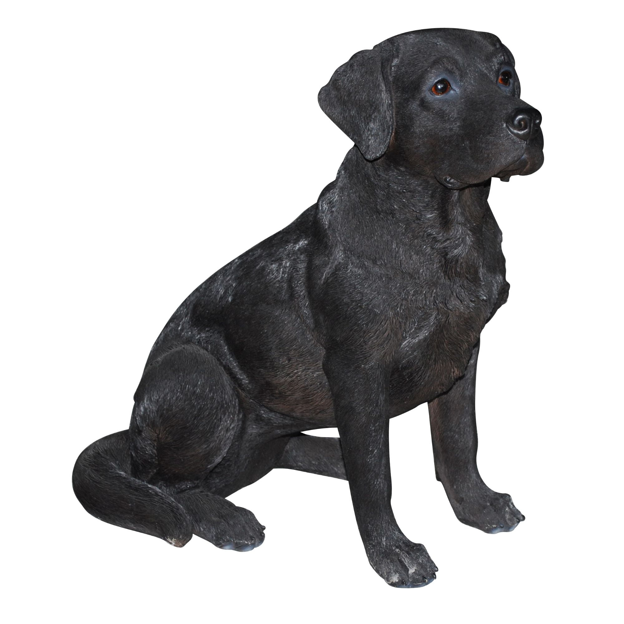 Hi-Line Gifts 21.25" Sitting Labrador Retriever Outdoor Garden Statue ...